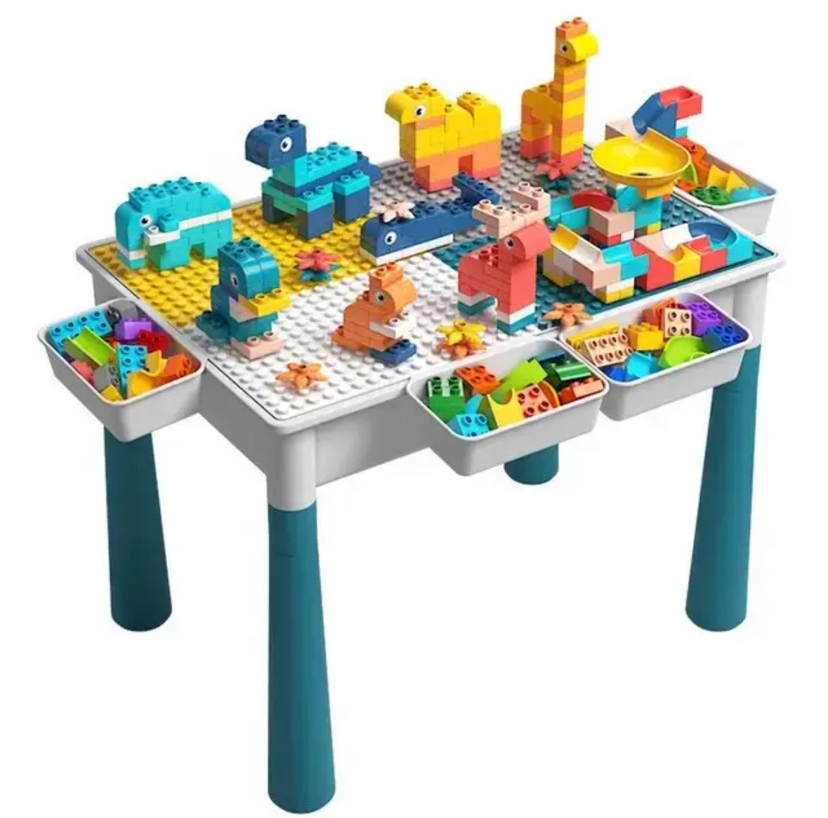 3 in 1 Lego table ( sensory play , study table and Lego table ) – Spothunt